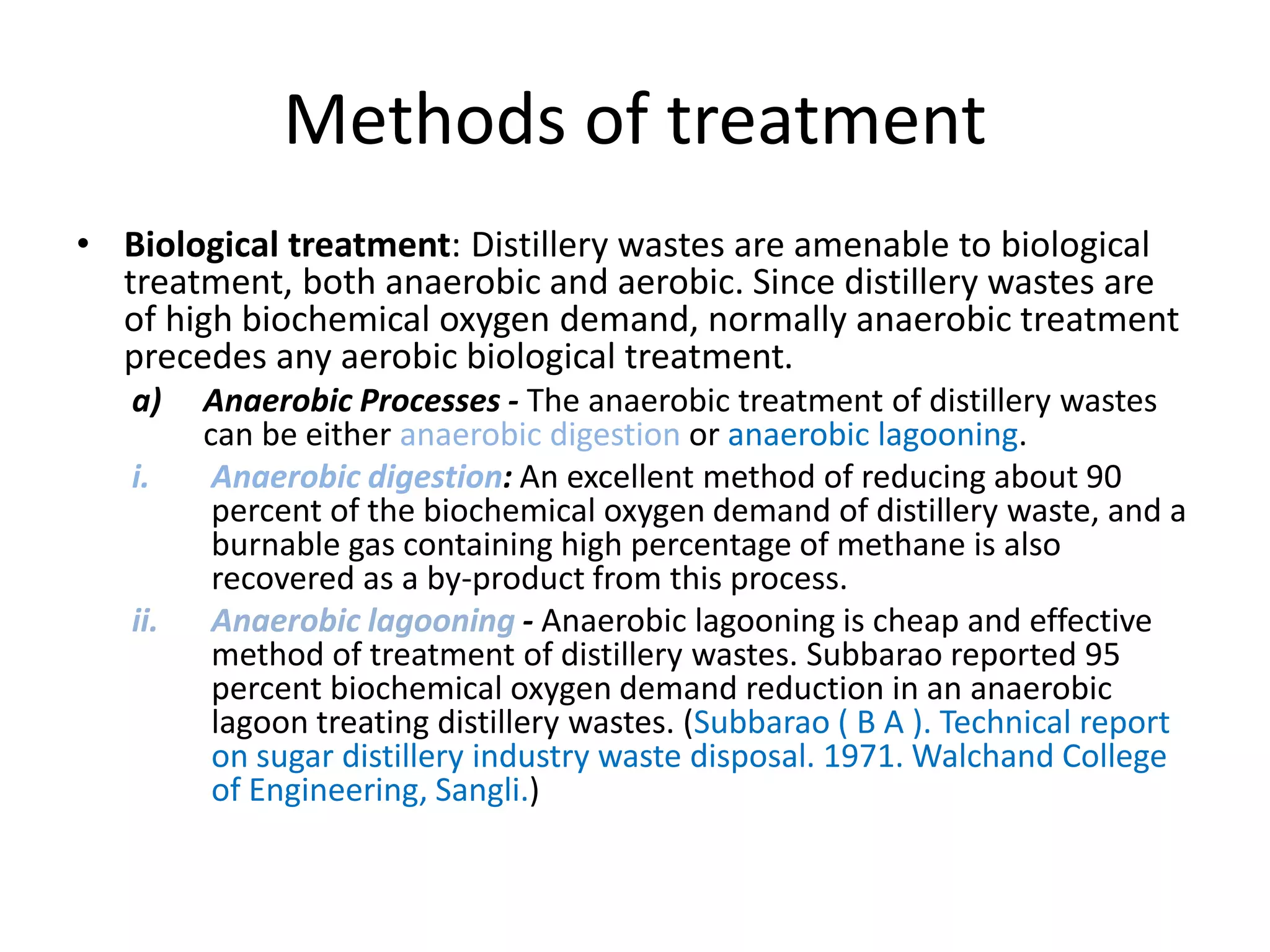 Distillery Industry Waste and Its Treatment | PPTX