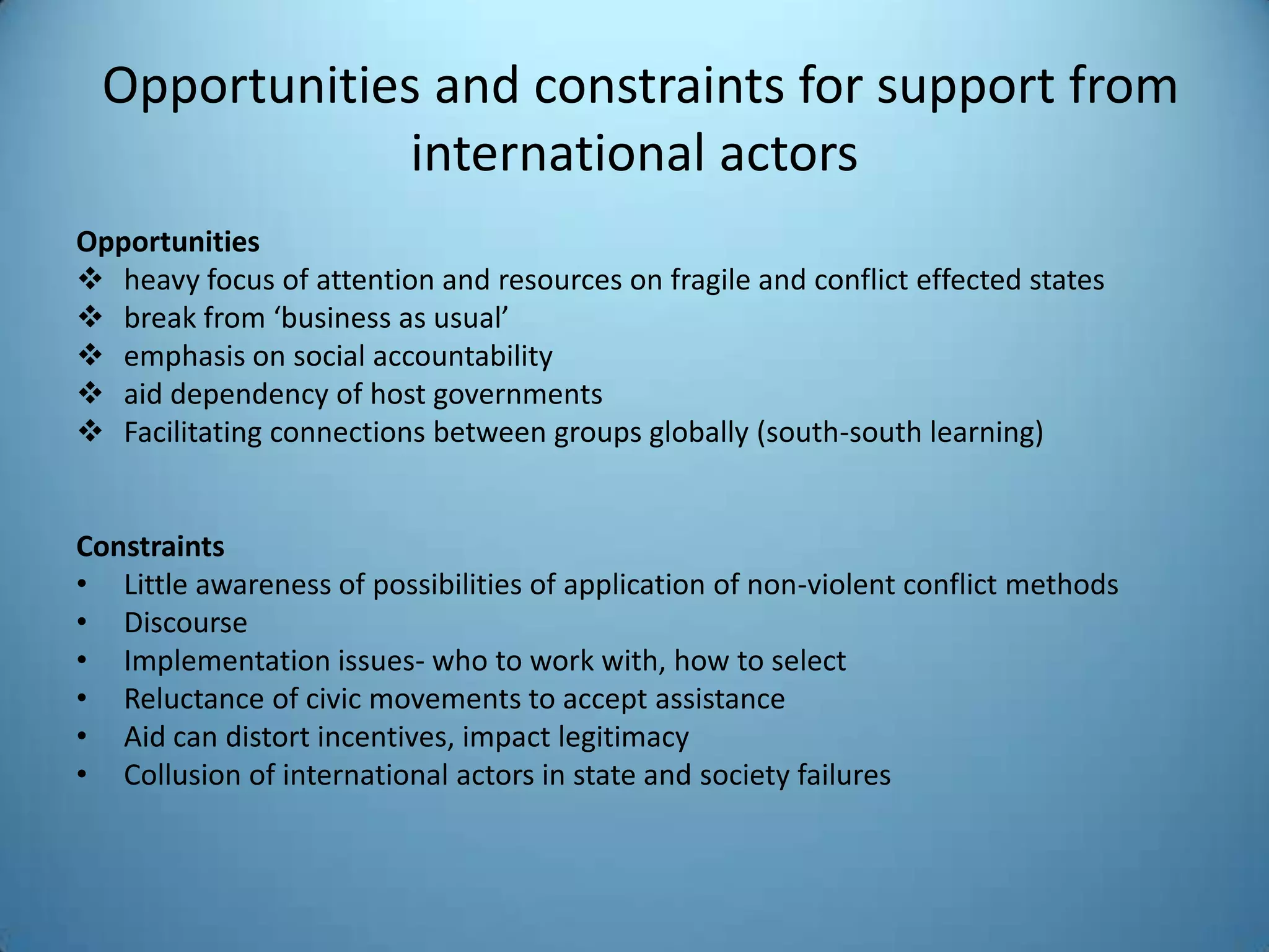 Fragile and Conflict-Affected States | PPTX