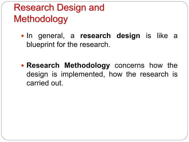 concepts and basics of research methodolgy | PPT