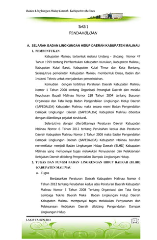 Lakip blhd tahun 2013 | PDF