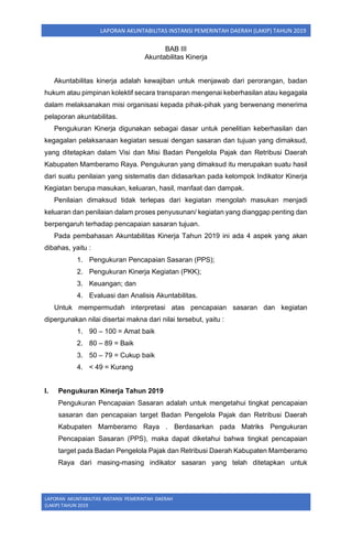 LAKIP BP2RD Kabupaten Mamberamo Raya Tahun 2019 | PDF