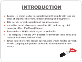 Lakme | PPTX