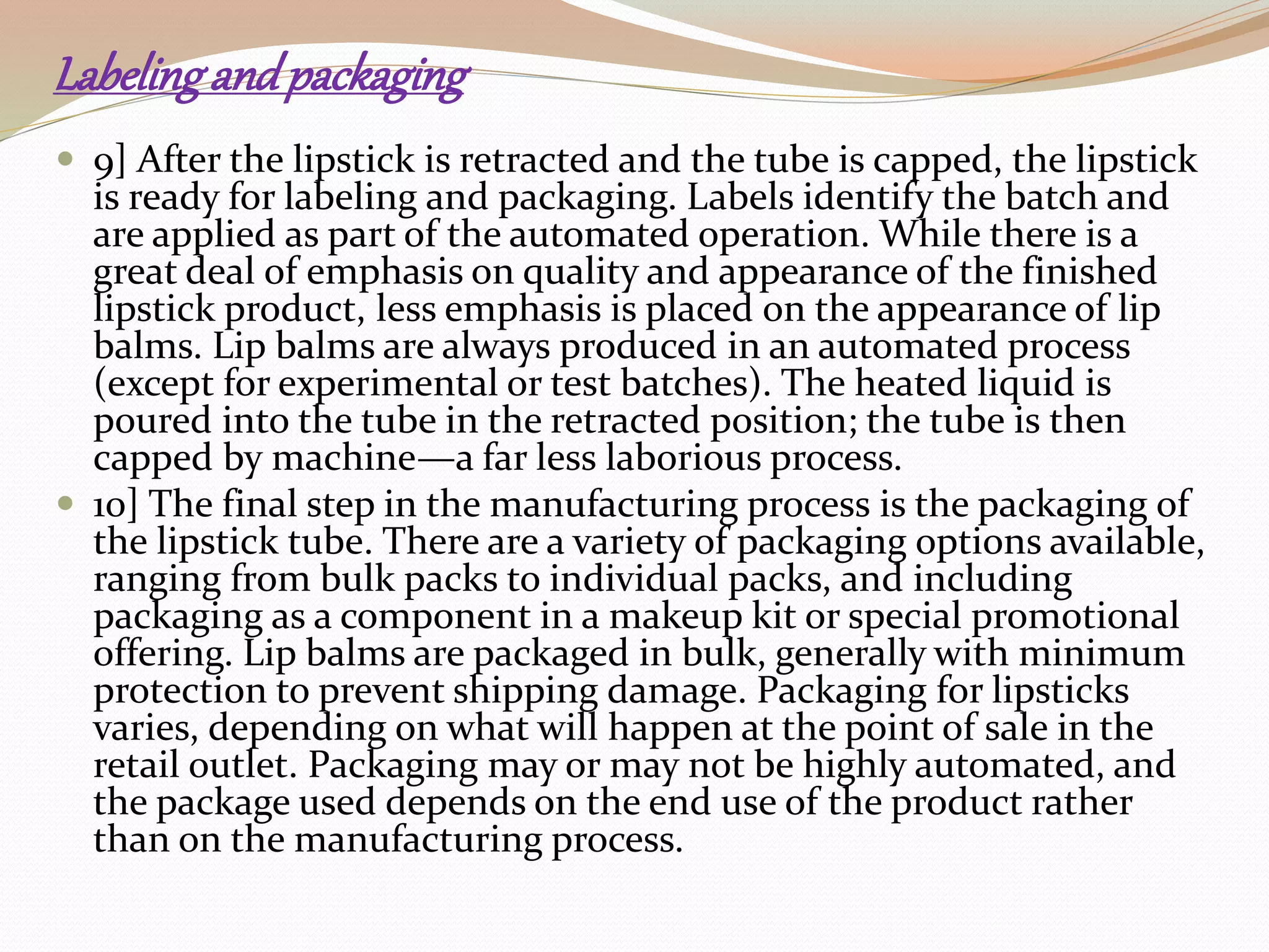 ppt of operation of lakme lipstick. | PPTX