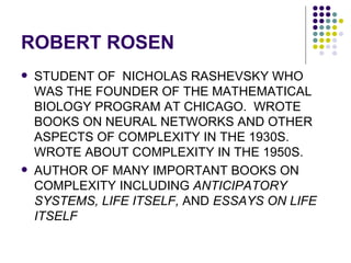 ROBERT ROSEN AND GEORGE LAKOFF: THE ROLE OF CAUSALITY IN COMPLEX ...