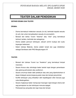 UNSUR - UNSUR TEATER | DOC