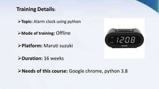 lakshay yadav training report on alarm.pptx