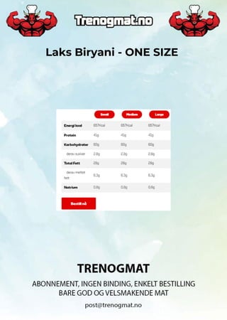 Laks Biryani - ONE SIZE - TrenogMat | PDF
