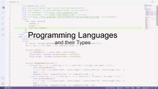 PPT ON PROGRAMMING LANGUAGES AN THEIR TYPES.ppt