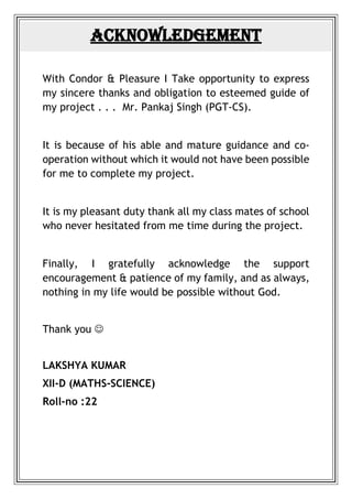 Sample for class 12 computer science_2024-25 | PDF