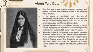 'Lakshman' by Toru Dutt, 'Deeno Daan' by Rabindranath Tagore, and 'To a ...
