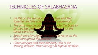 yoga SHALABHASANA asasna LNIPE | PPTX