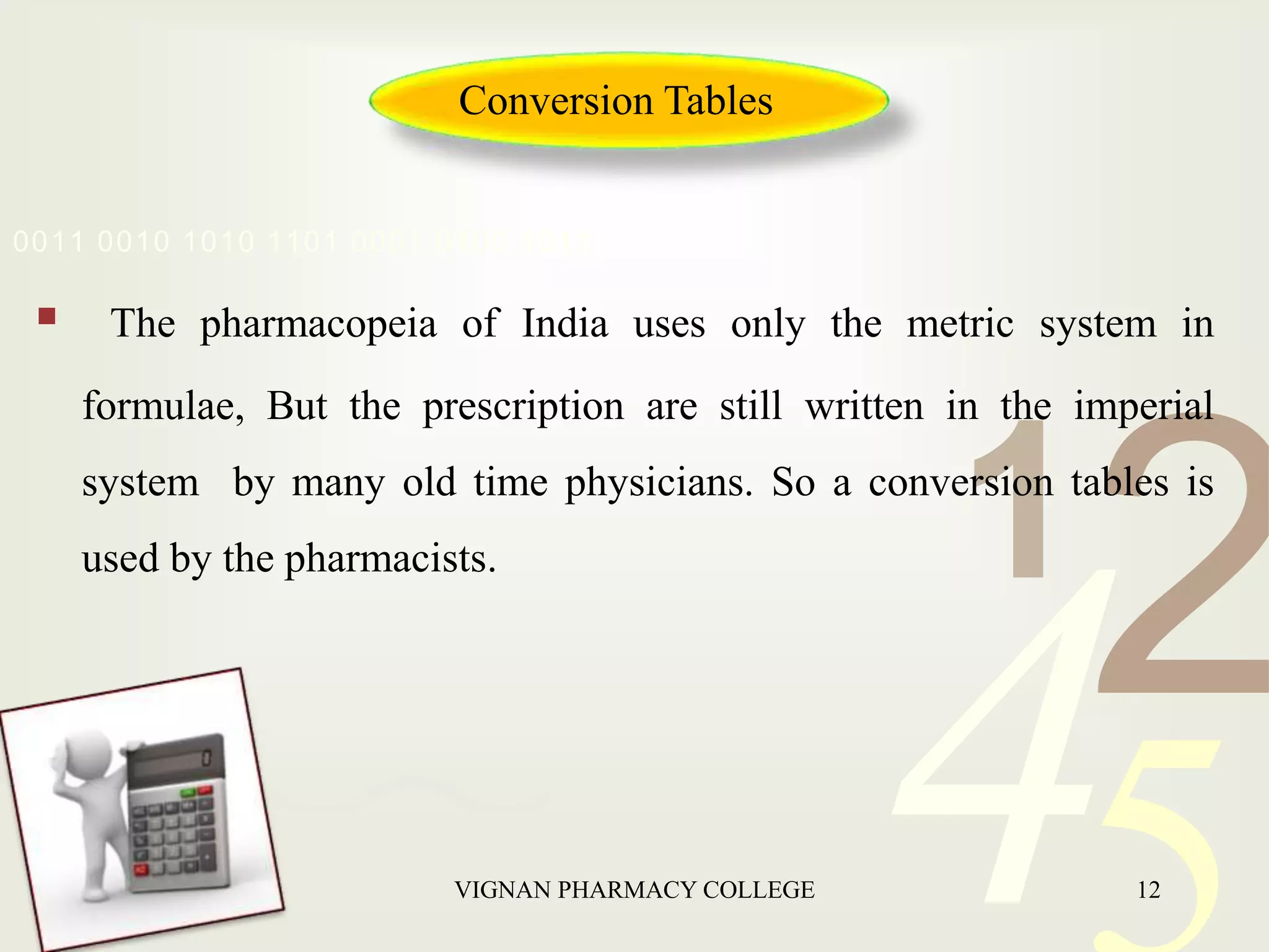 Pharmaceutical calculations | PPTX