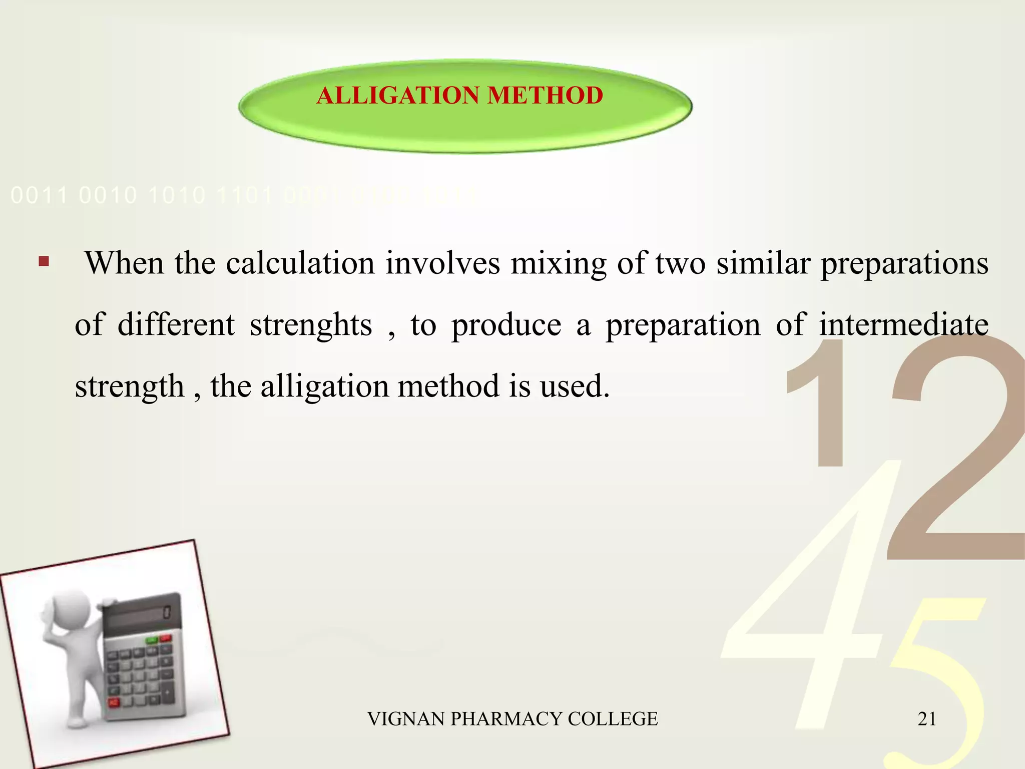 Pharmaceutical calculations | PPTX