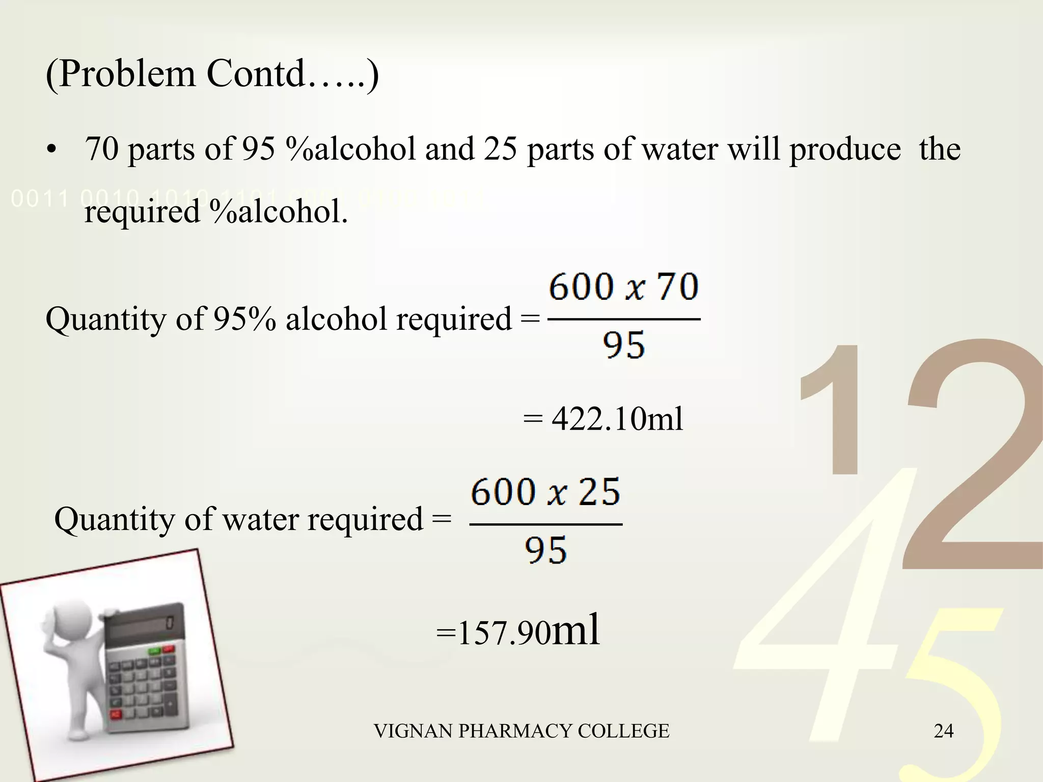 Pharmaceutical calculations | PPTX