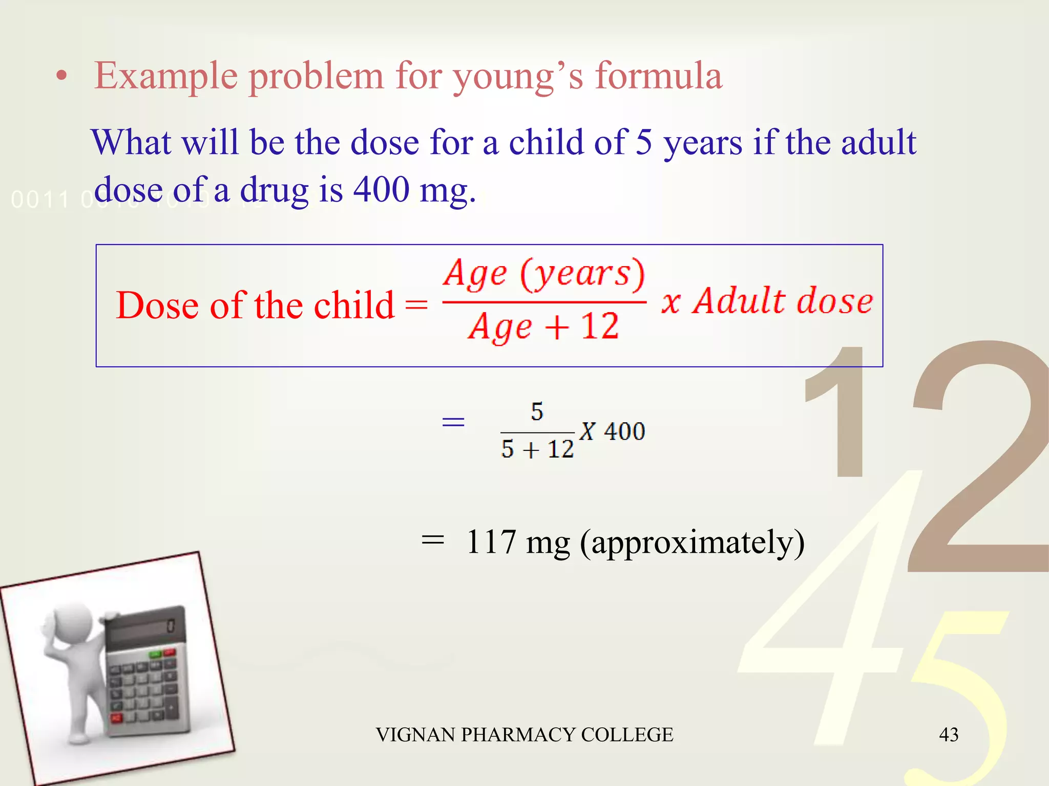 Pharmaceutical calculations | PPTX