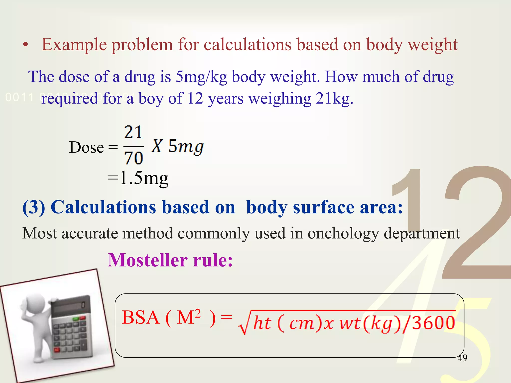 Pharmaceutical calculations | PPTX