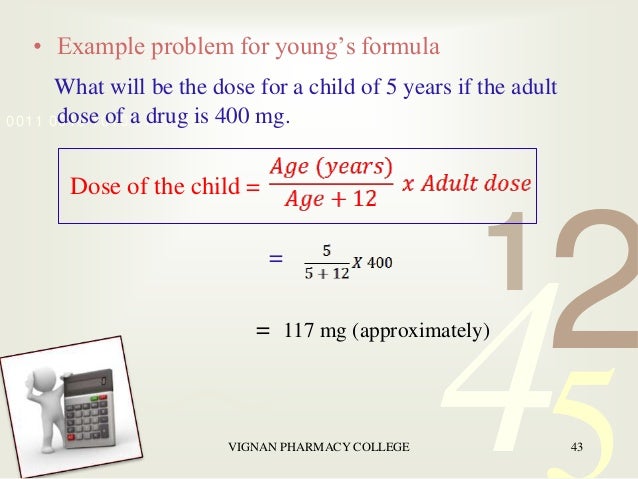 Pharmaceutical calculations