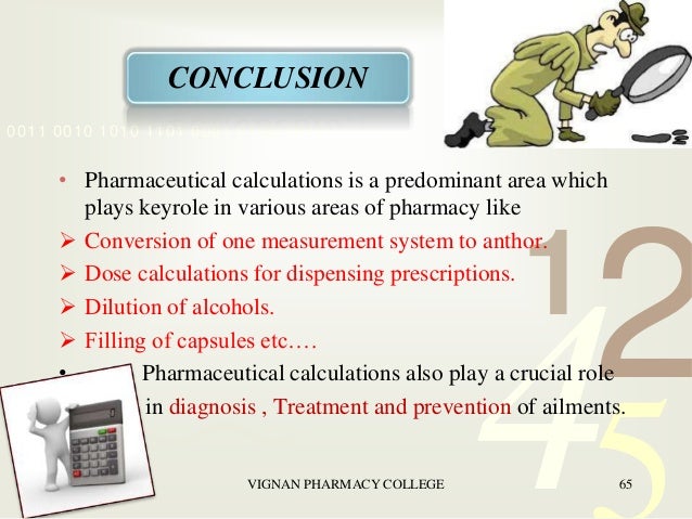 Pharmaceutical calculations