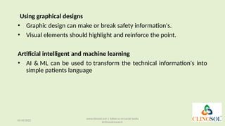 Enhancing strategies for effective communication of drug safety risks ...