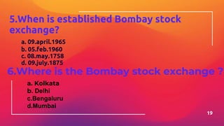 Bombay stock exchange (BSE) | PPTX