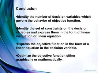 Mathematical formulation of lpp- properties and example | PPTX