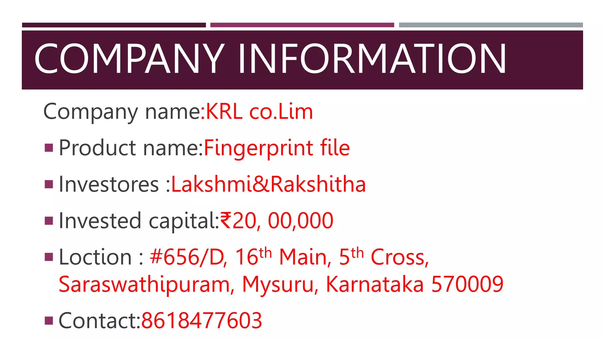 KRL fingerprint file | PPT