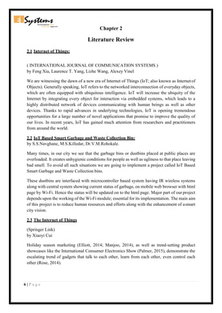 Project Report on Smart Dustbin | PDF