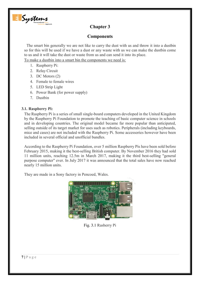 Project Report on Smart Dustbin | PDF