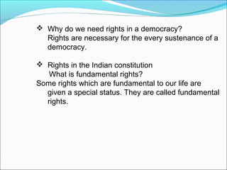 DEMOCRATIC RIGHT | PPT
