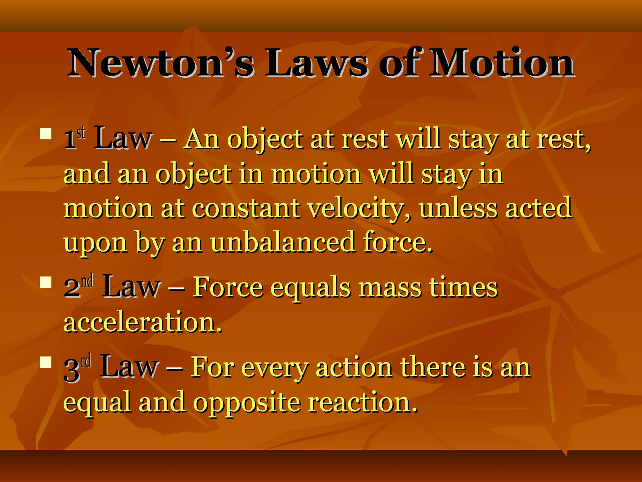LAW OF MOTION | PPT