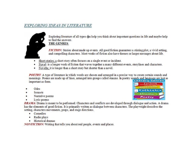 Exploring ideas in Literature | PPT