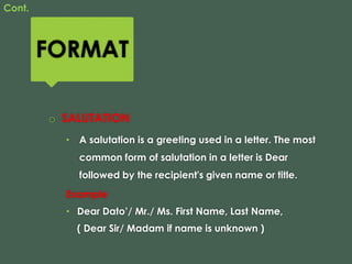 job application letter | PPTX