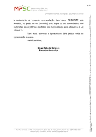 Ofício Recomendatório | PDF
