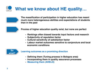 Assessment of Higher Education Learning Outcomes | PPT