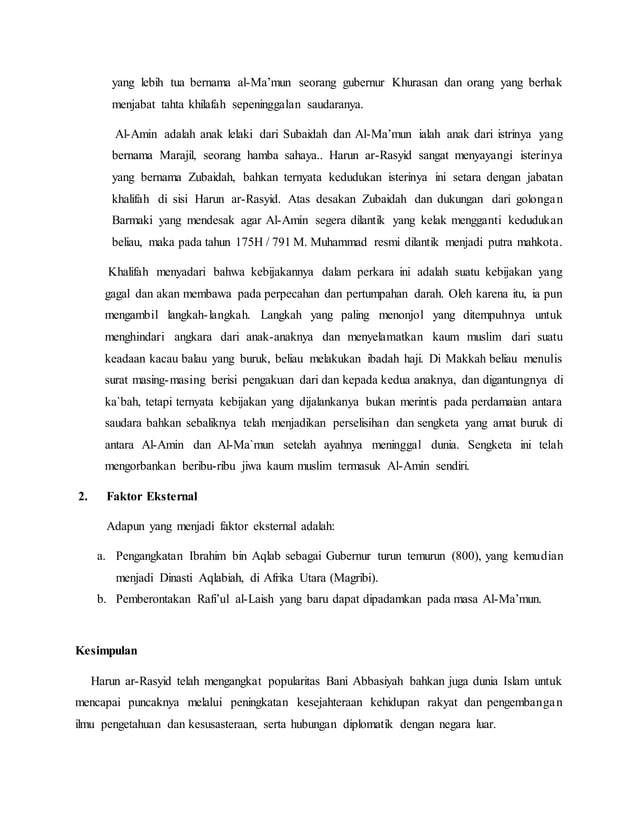 Kepemimpinan Harun Ar-Rasyid | PDF