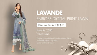 Lala Prints Emrose Digital Print Unstitched Lawn 2022 – BuyZilla.pk | PPT