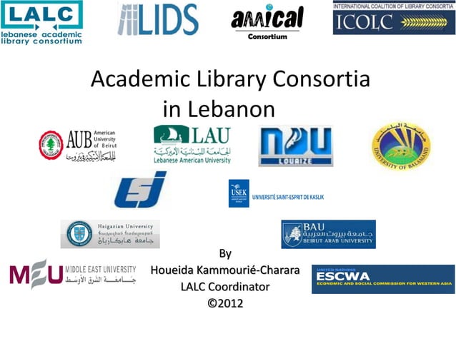 Academic Library Consortia in Lebanon | PPT
