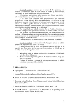La lectoescritura | PDF