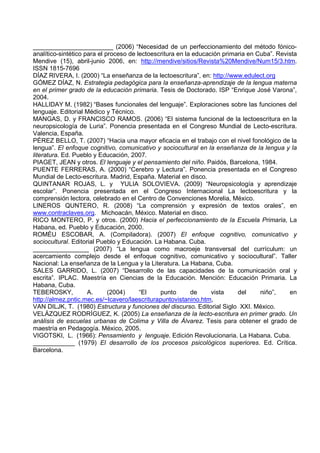La lectoescritura significativa en la educación básica, FASCOM | PDF