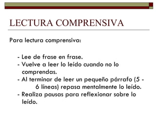 La lectura | PPT