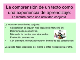 La lectura comprensiva | PPT