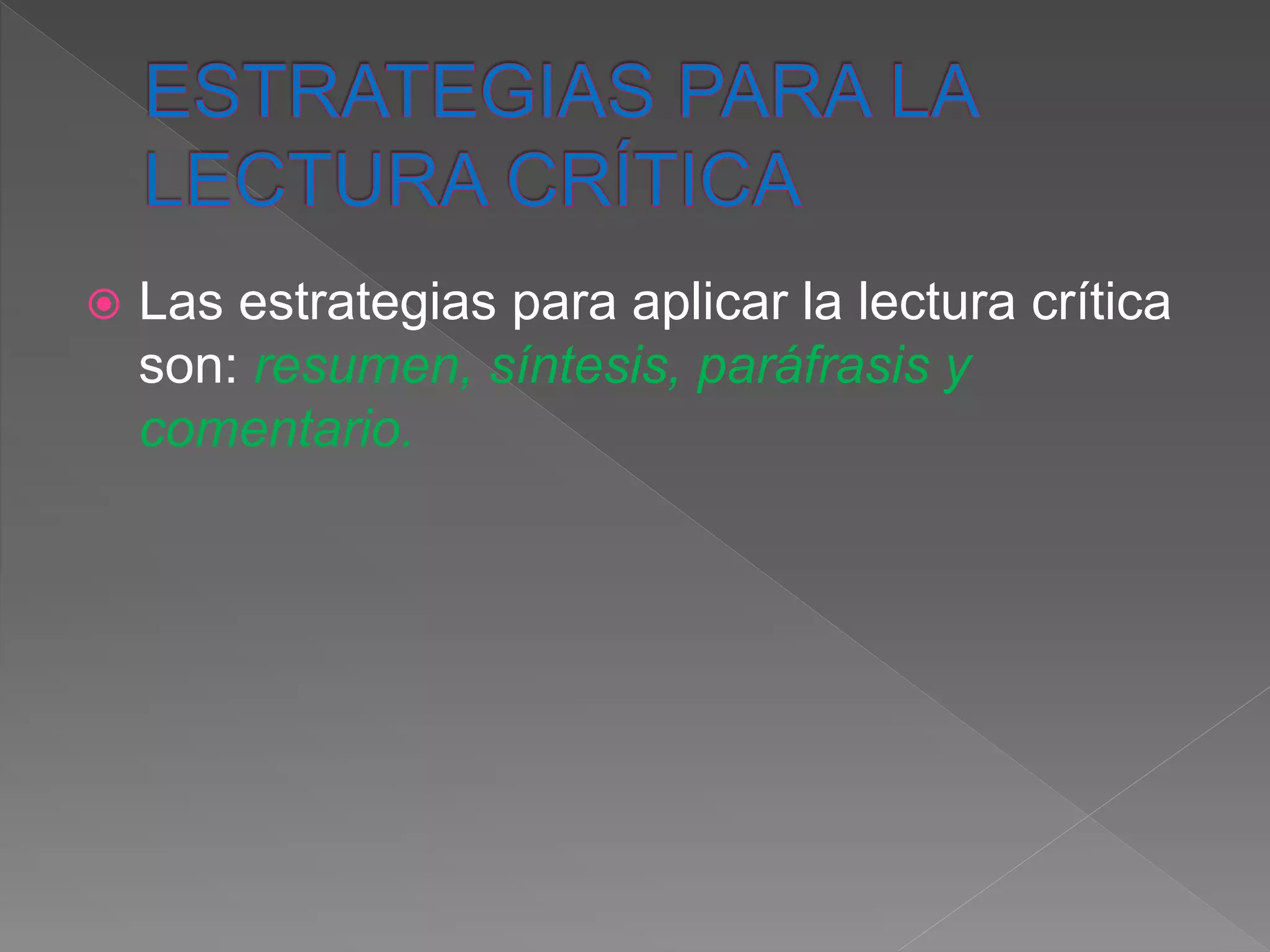 La lectura de estudio y sus etapas | PPTX