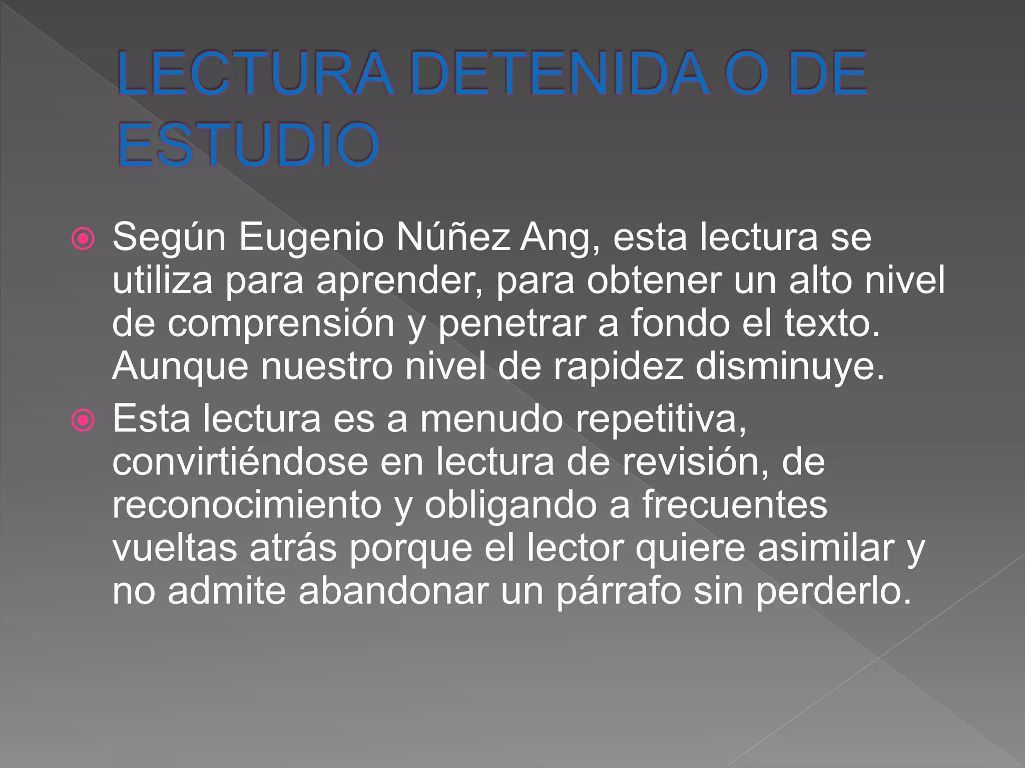 La lectura de estudio y sus etapas | PPTX