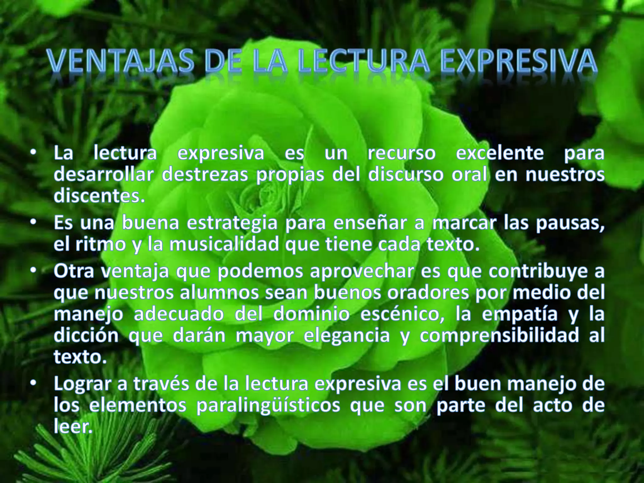 La lectura expresiva ppt.x. | PPTX