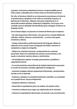 La lectura y la influencia en los aprendizajes | PDF