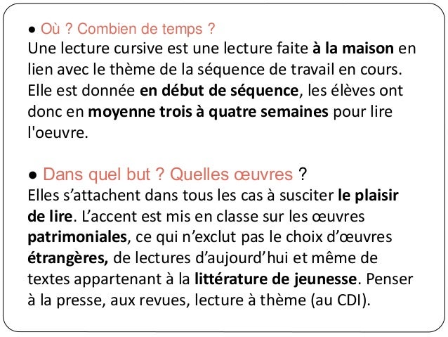 lecture cursive 2nd