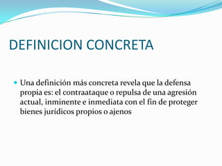 La legitima defensa | PPTX
