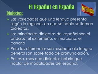 La lengua española | PPTX