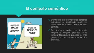 La lengua y los hablantes | PPTX