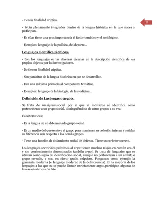 La lengua y sus niveles | DOCX